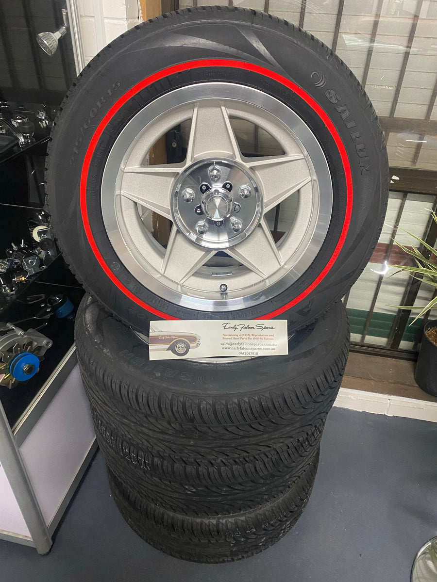 Concours 72 GTHO Bathurst Globe Wheel Rims Set of 4 with Tyres – Early ...