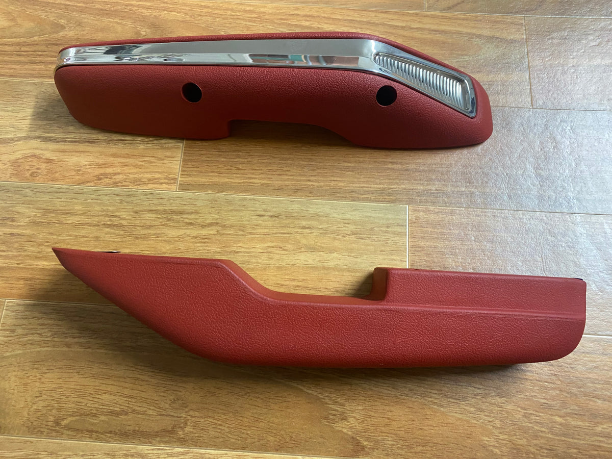 New Coupe Hardtop Red Arm Rests Pair – Early Falcon Spares