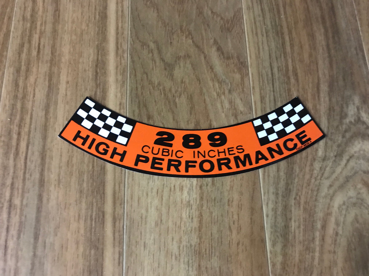 Air Cleaner Decal 289 HI Performance – Early Falcon Spares